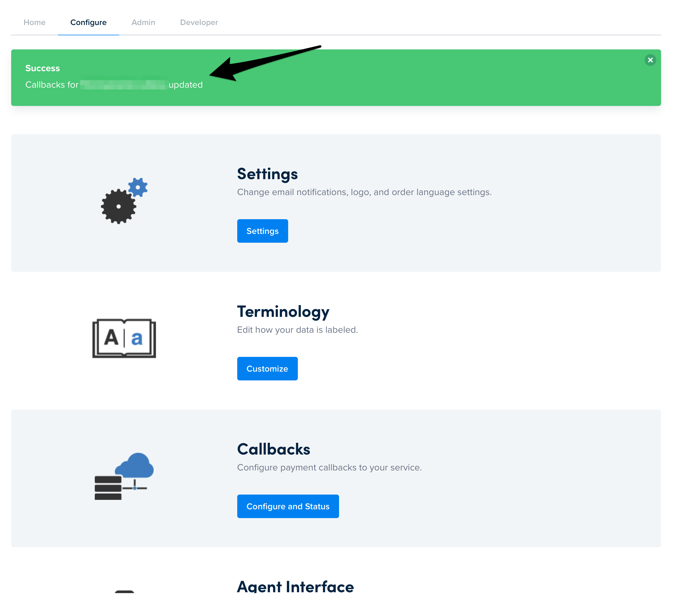 Reset Api Callbacks Using Business Portal Paynearme