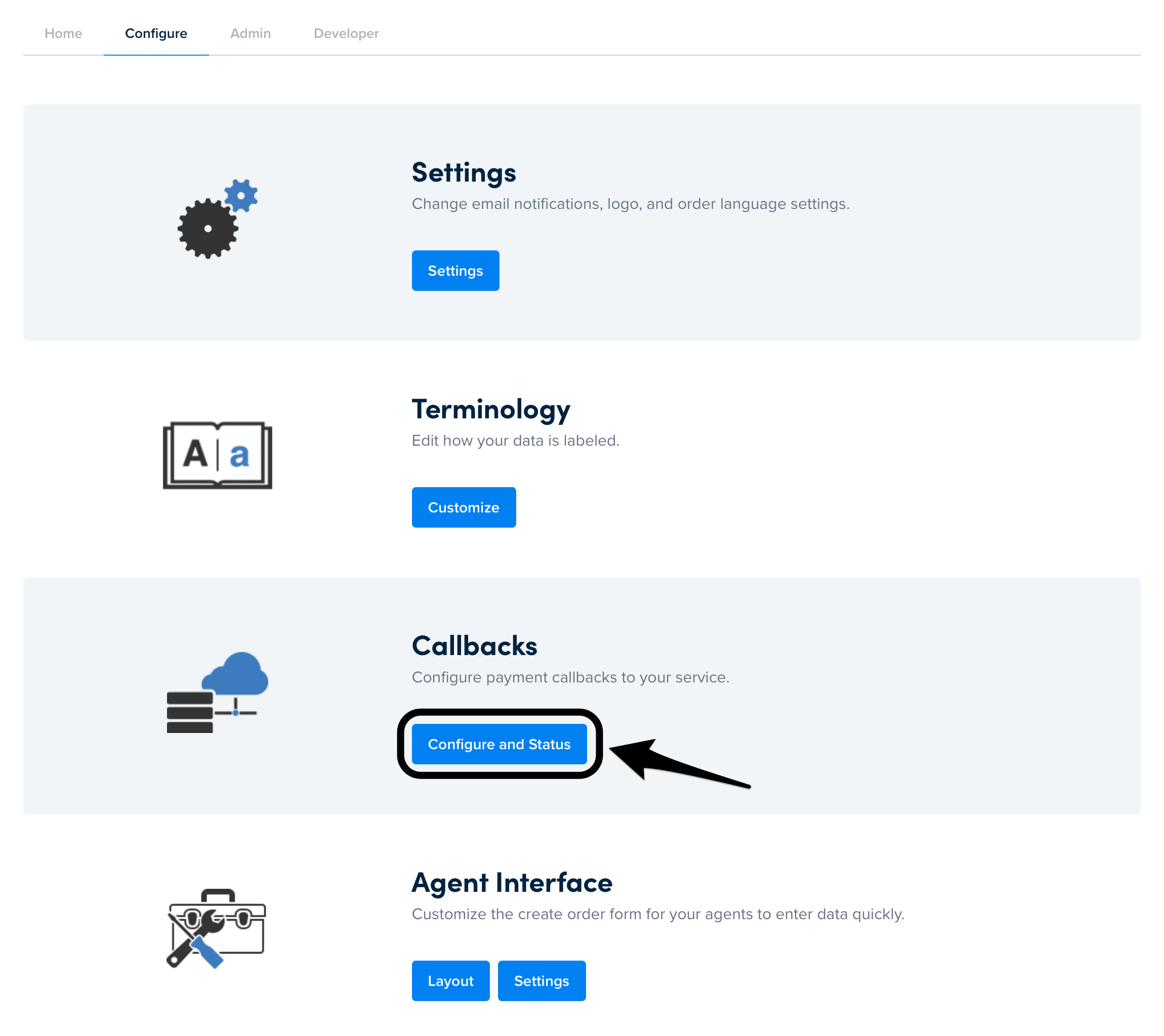 Reset API Callbacks using Business Portal – PayNearMe